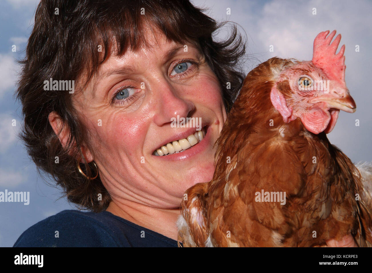 Jane Howorth of the Battery Hen Welfare Trust Stock Photo - Alamy