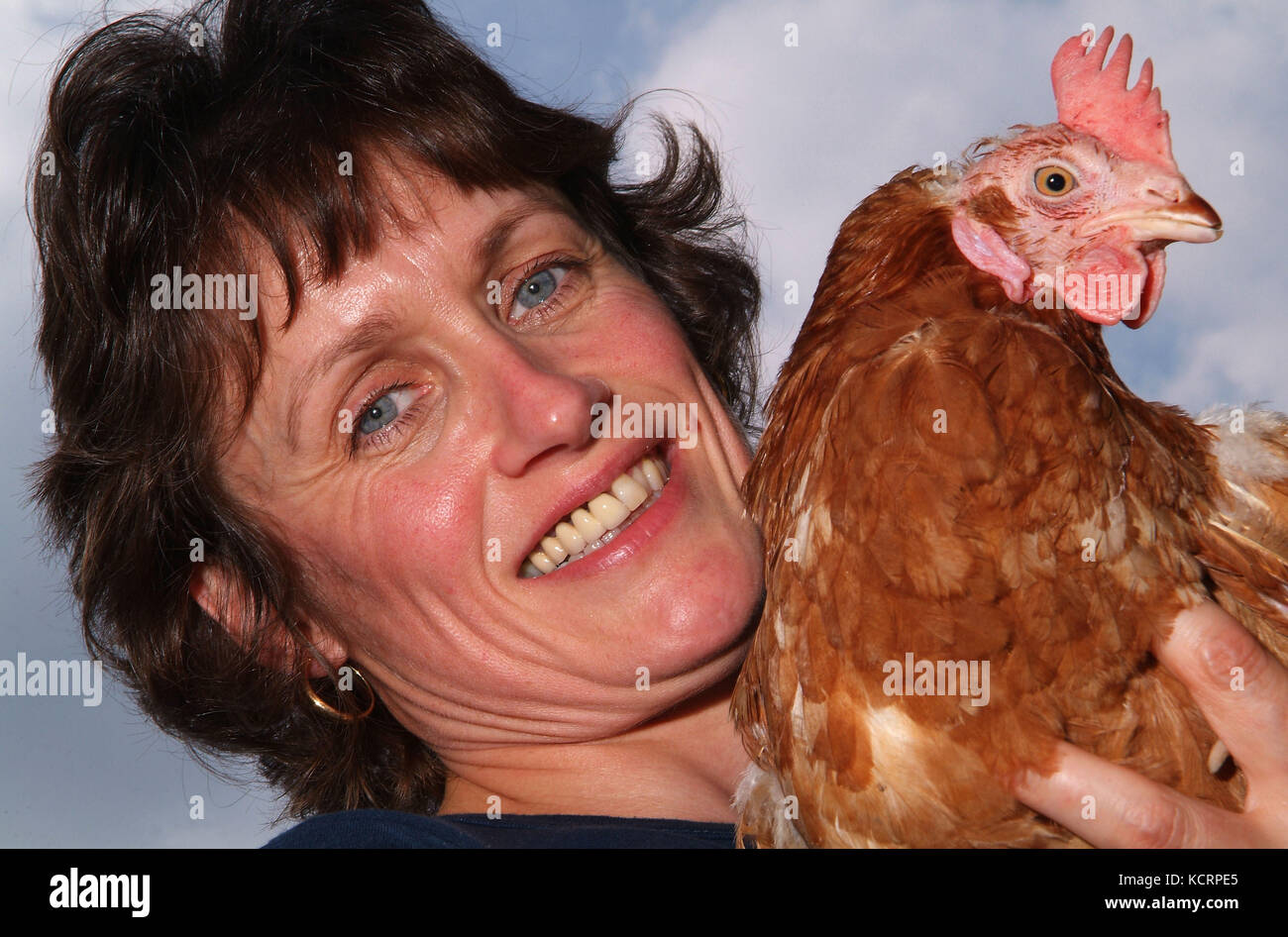 Jane Howorth of the Battery Hen Welfare Trust Stock Photo - Alamy