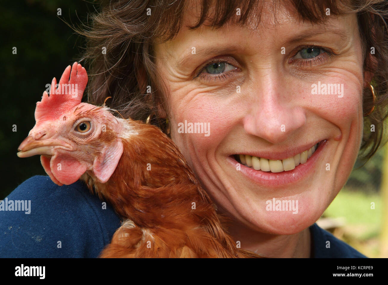 Jane Howorth of the Battery Hen Welfare Trust Stock Photo - Alamy