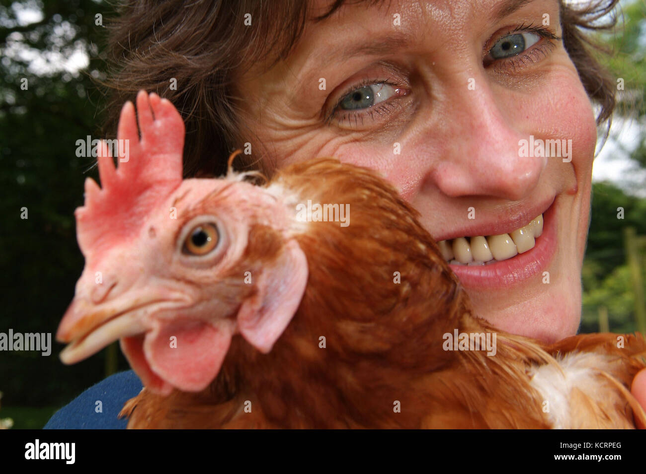Jane Howorth of the Battery Hen Welfare Trust Stock Photo - Alamy