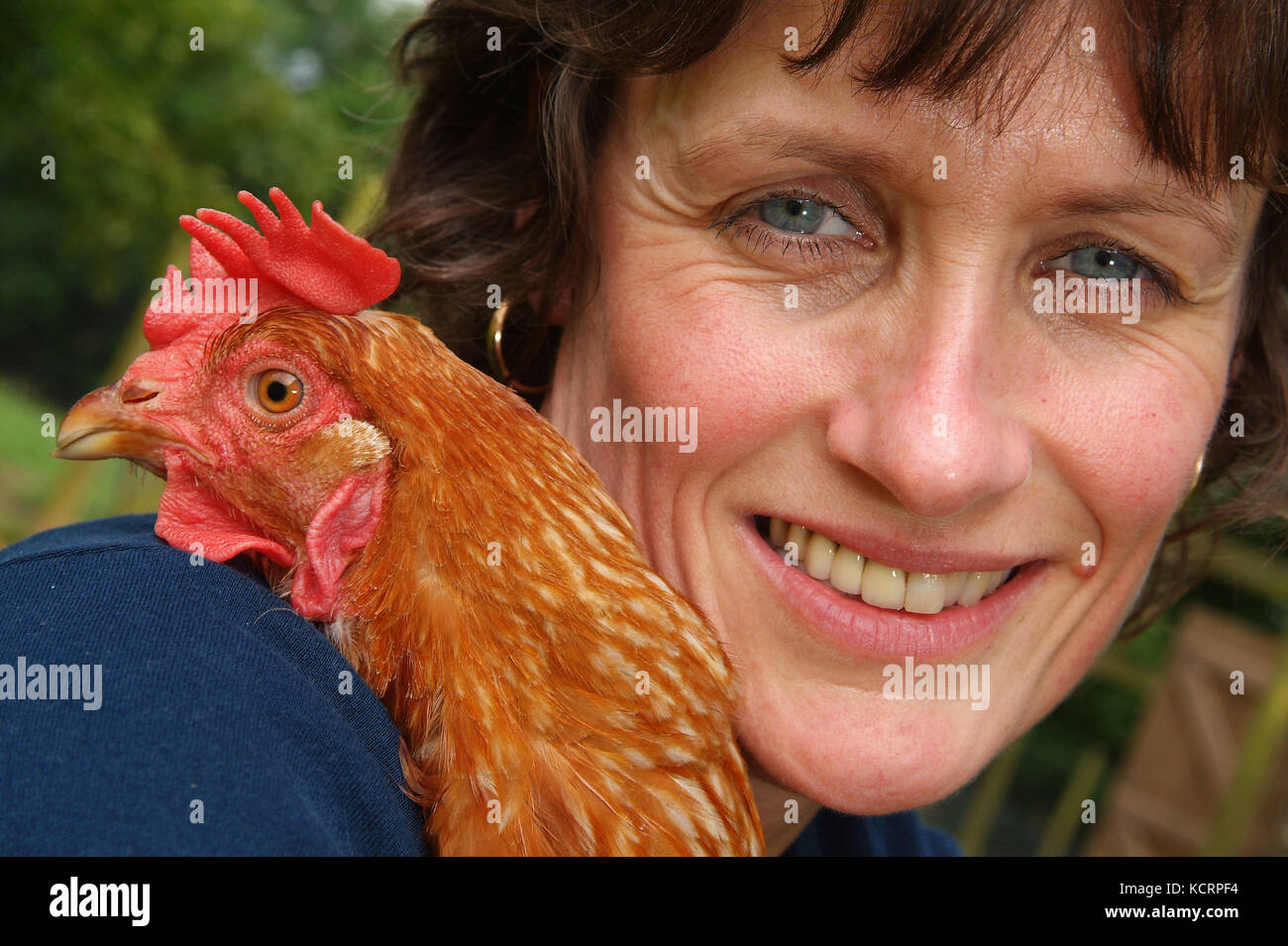 Jane Howorth of the Battery Hen Welfare Trust Stock Photo - Alamy