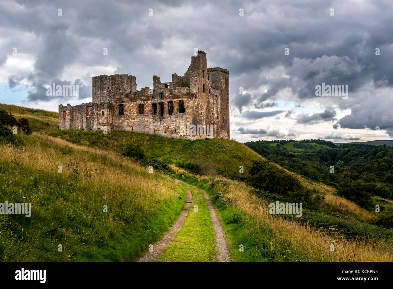 Crichton Castle in Midlothian Scotland Stock Photo - Alamy