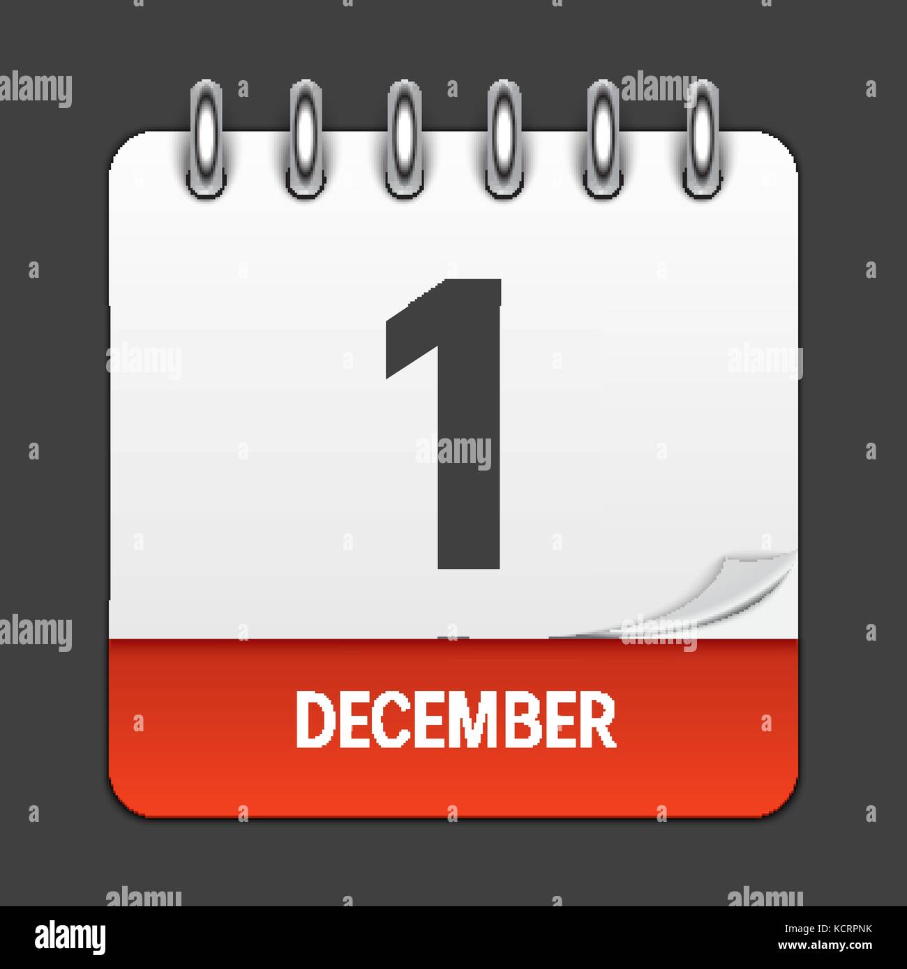 December 1 calender Stock Vector Images - Alamy