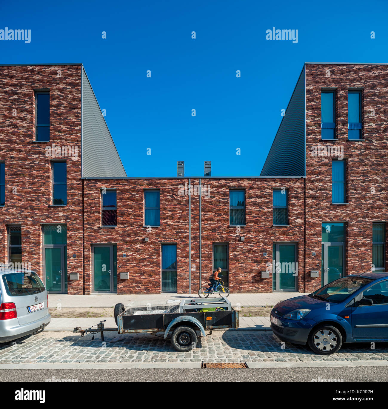Belgium, Antwerp, residential Manchesterlaan designed by Polo ...