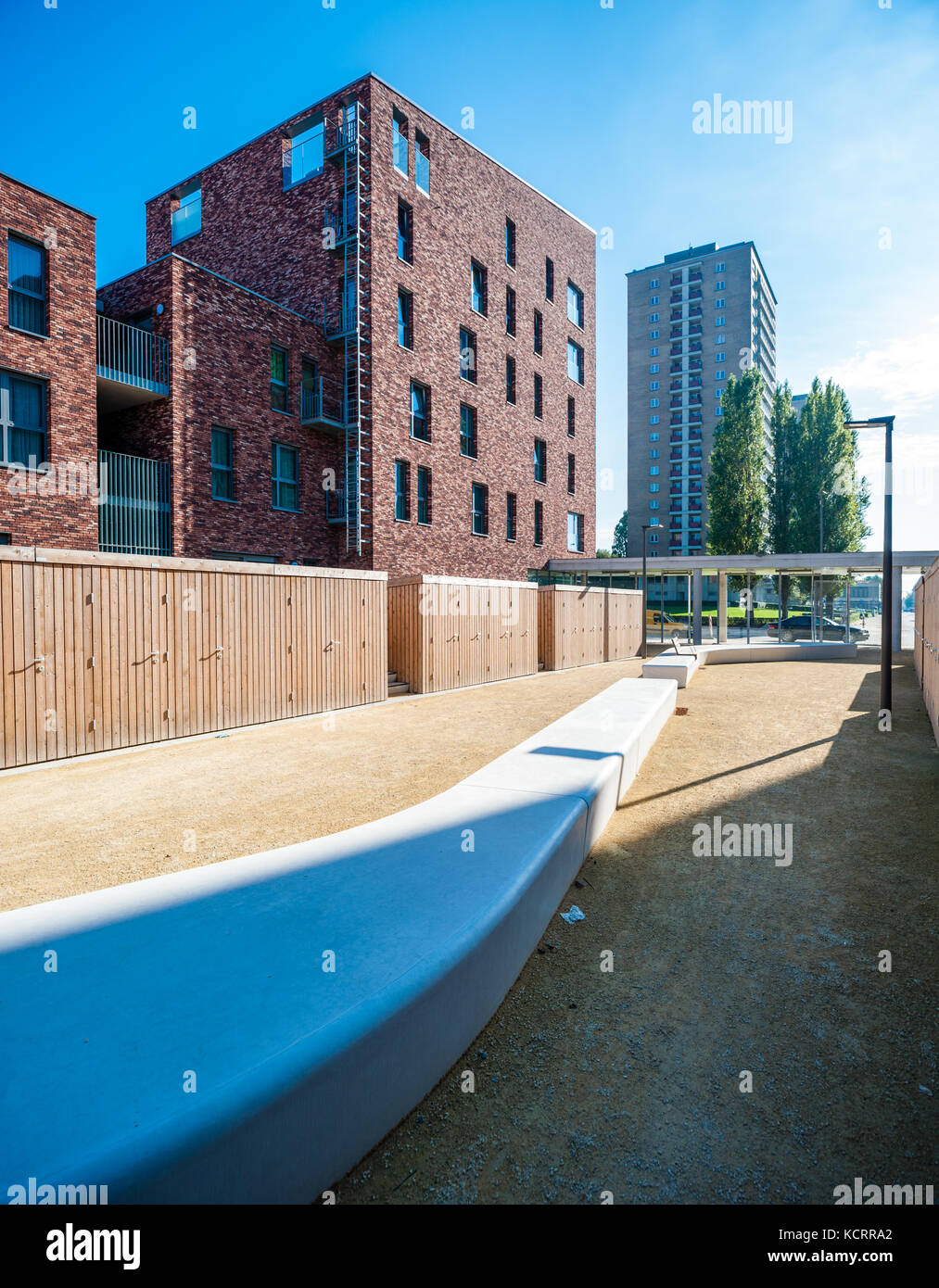 Belgium, Antwerp, residential Manchesterlaan designed by Polo ...