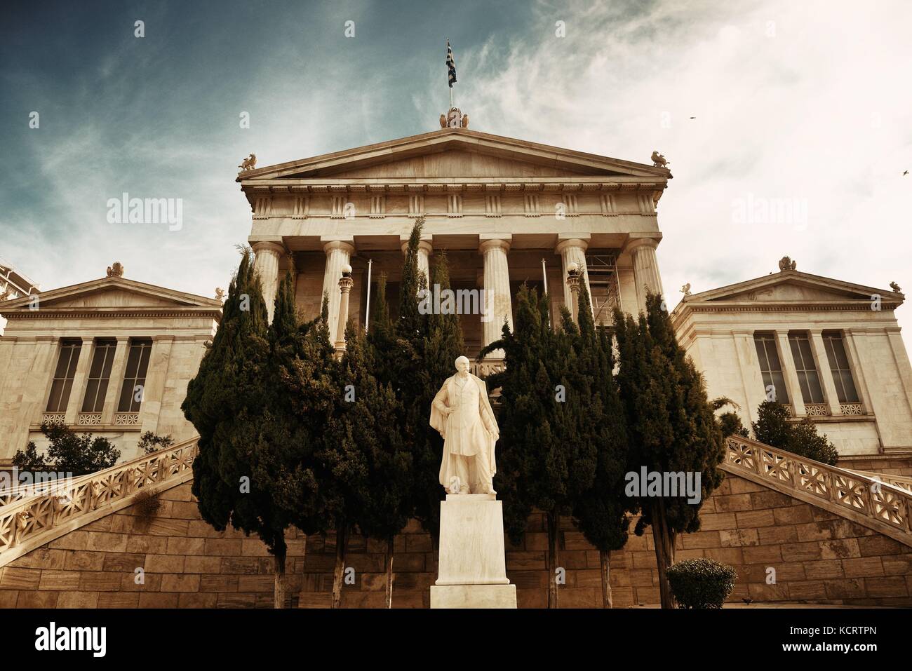 National Library building in Athens, Greece Stock Photo - Alamy