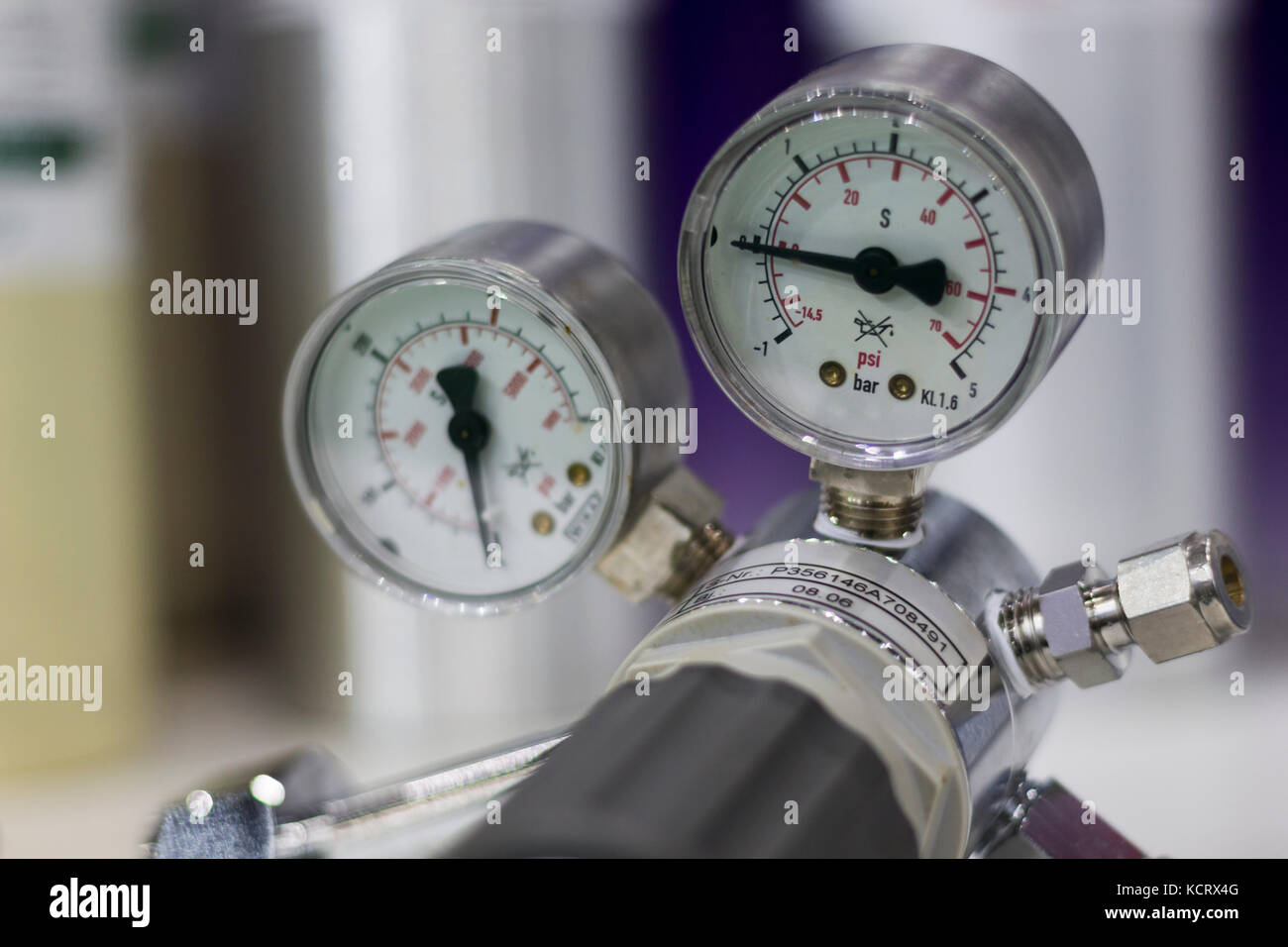 Pressure gauge ; selective foucs Stock Photo - Alamy