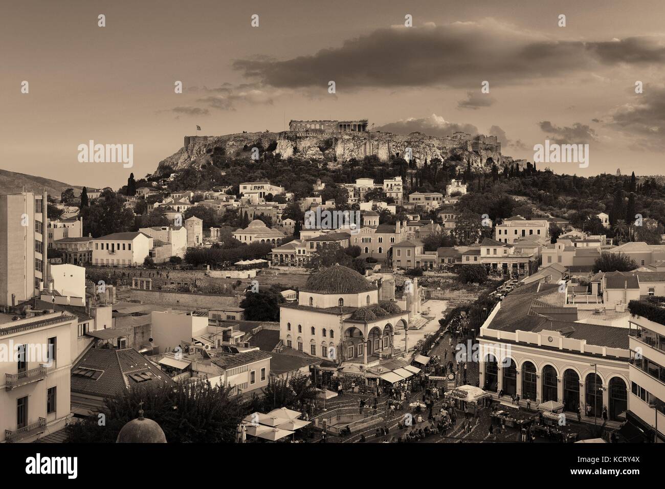 Athens skyline rooftop view, Greece Stock Photo - Alamy
