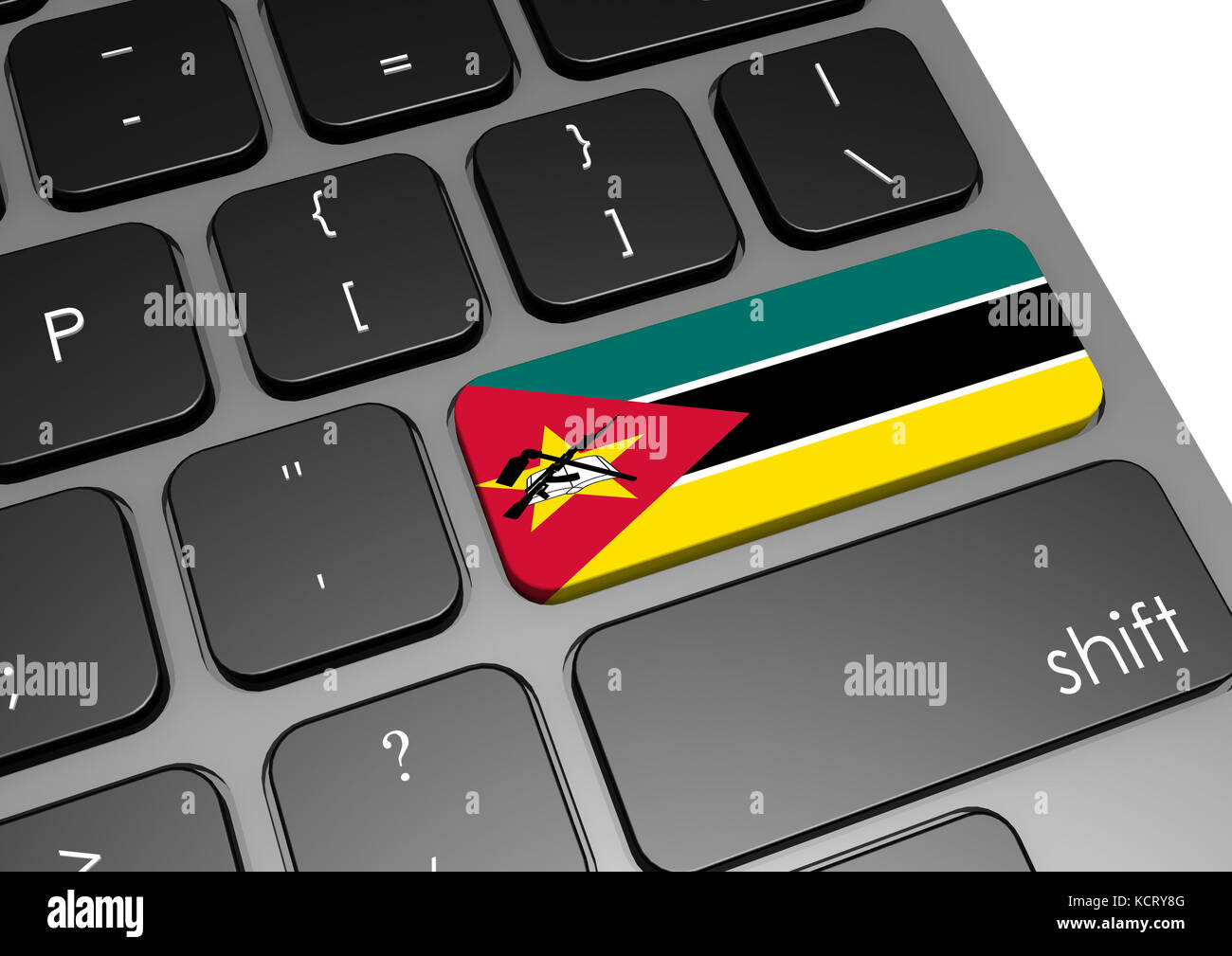 Mozambique keyboard image with hi-res rendered artwork that could be ...