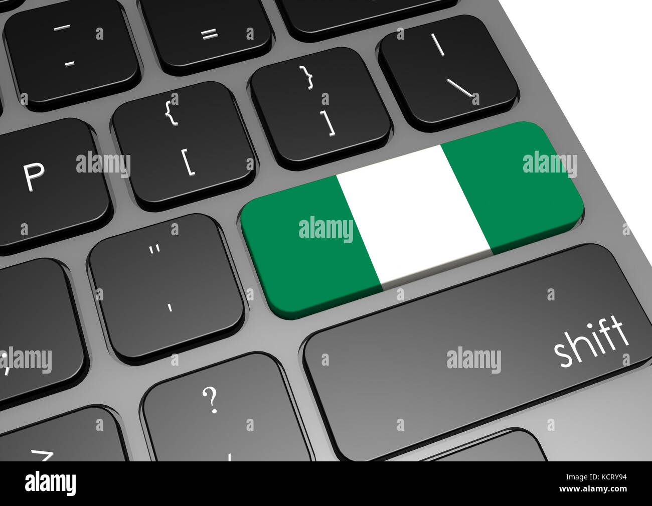 Nigeria keyboard image with hi-res rendered artwork that could be used ...