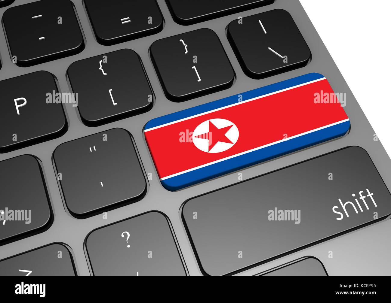 North Korea keyboard image with hi-res rendered artwork that could be ...