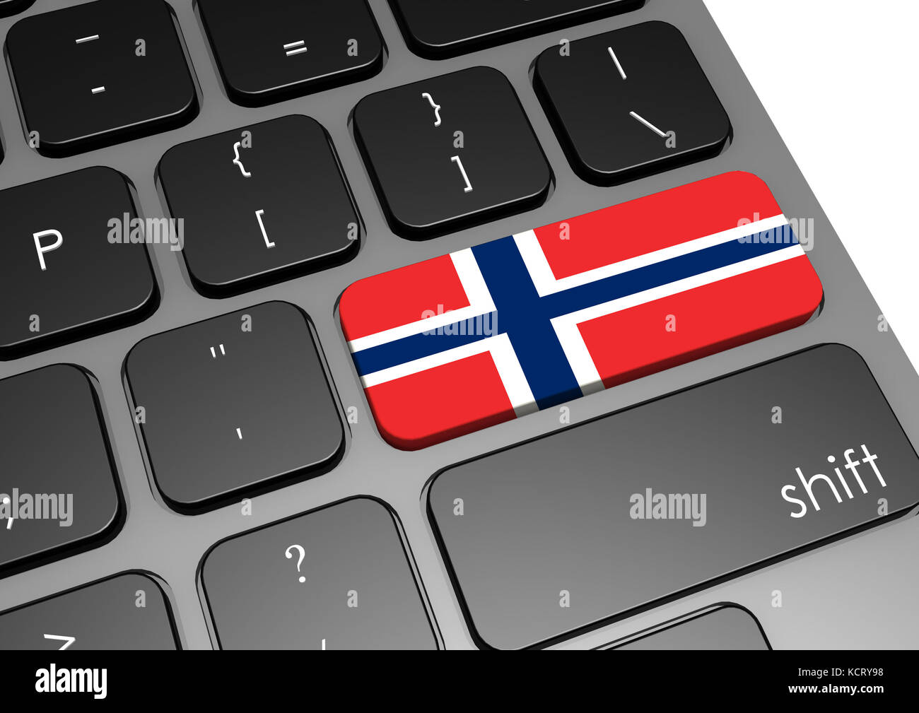 Norway keyboard image with hi-res rendered artwork that could be used ...