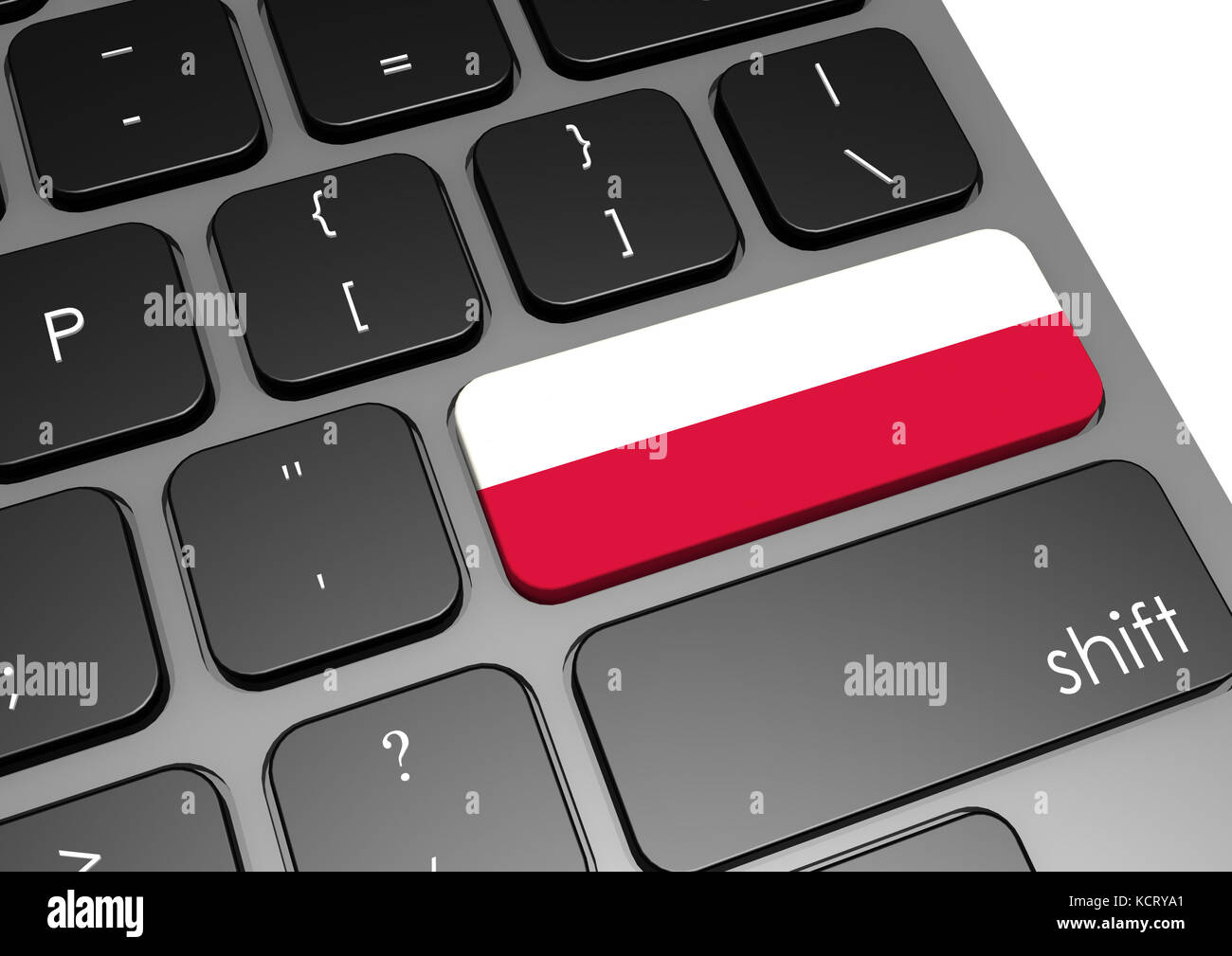 Poland keyboard image with hi-res rendered artwork that could be used ...