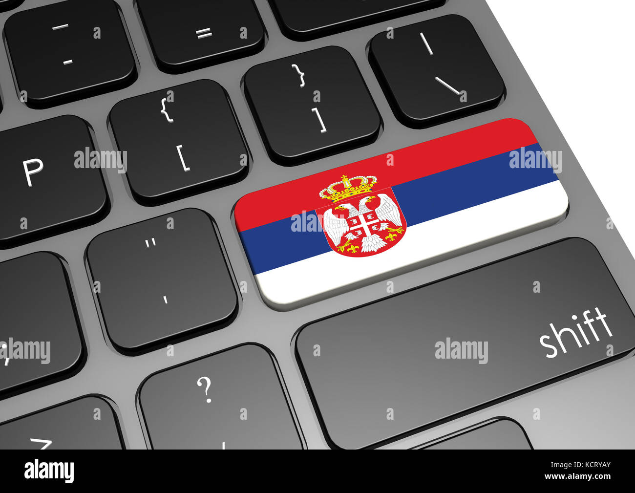 Serbia keyboard image with hi-res rendered artwork that could be used ...