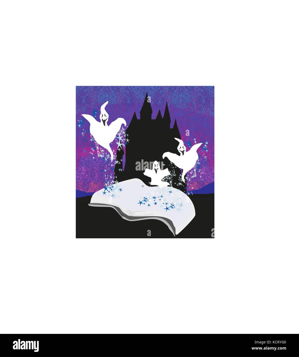 Spooky book cover Stock Vector Images - Alamy