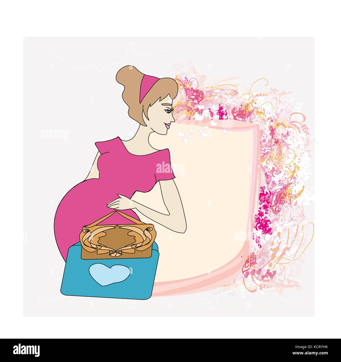 Beautiful pregnant girl frame Stock Vector Image & Art - Alamy Beautiful pregnant girl frame Stock Vector Image & Art - Alamy