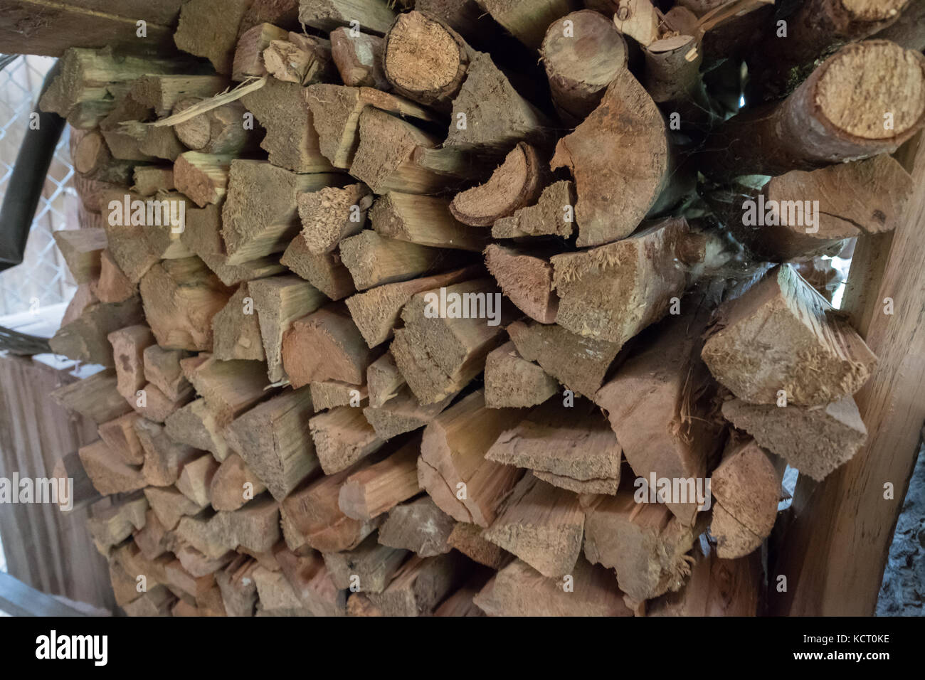 Stack chopped firewood prepared hi-res stock photography and images - Alamy