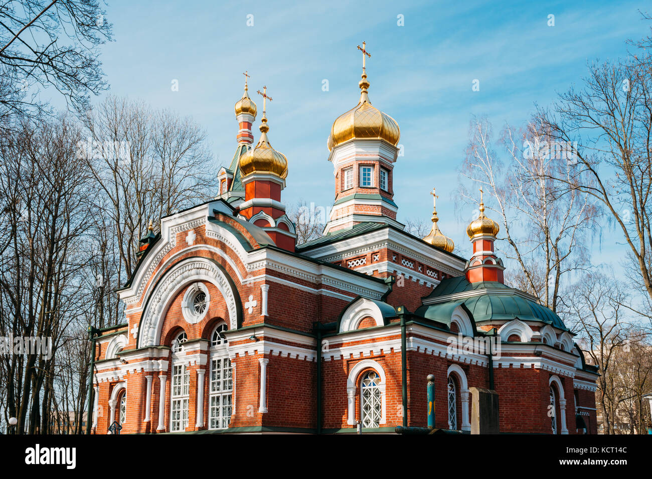 Church of the Holy Prince Alexander Nevsky in military cemetery in ...