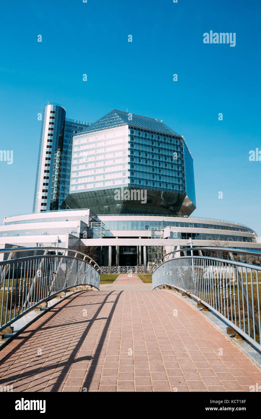 Minsk, Belarus. Building Of National Library Of Belarus In Minsk ...