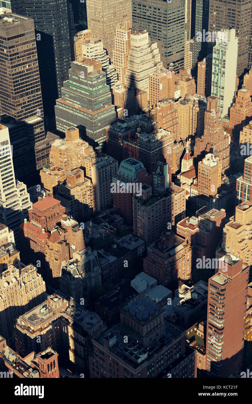 New York City - SEP 11: Empire State Building shadow over urban ...