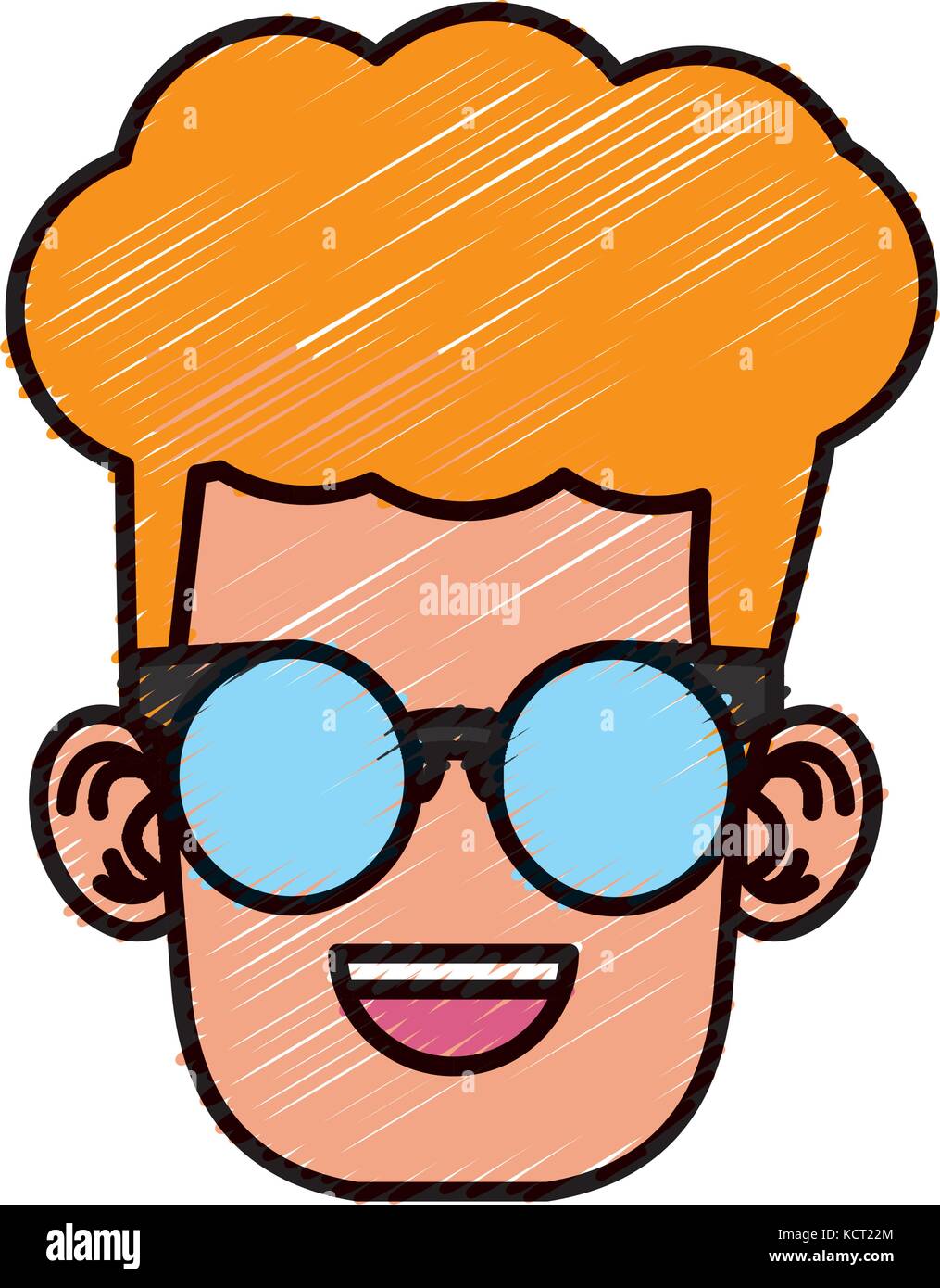 Cute boy with glasses cartoon Stock Vector Image & Art - Alamy
