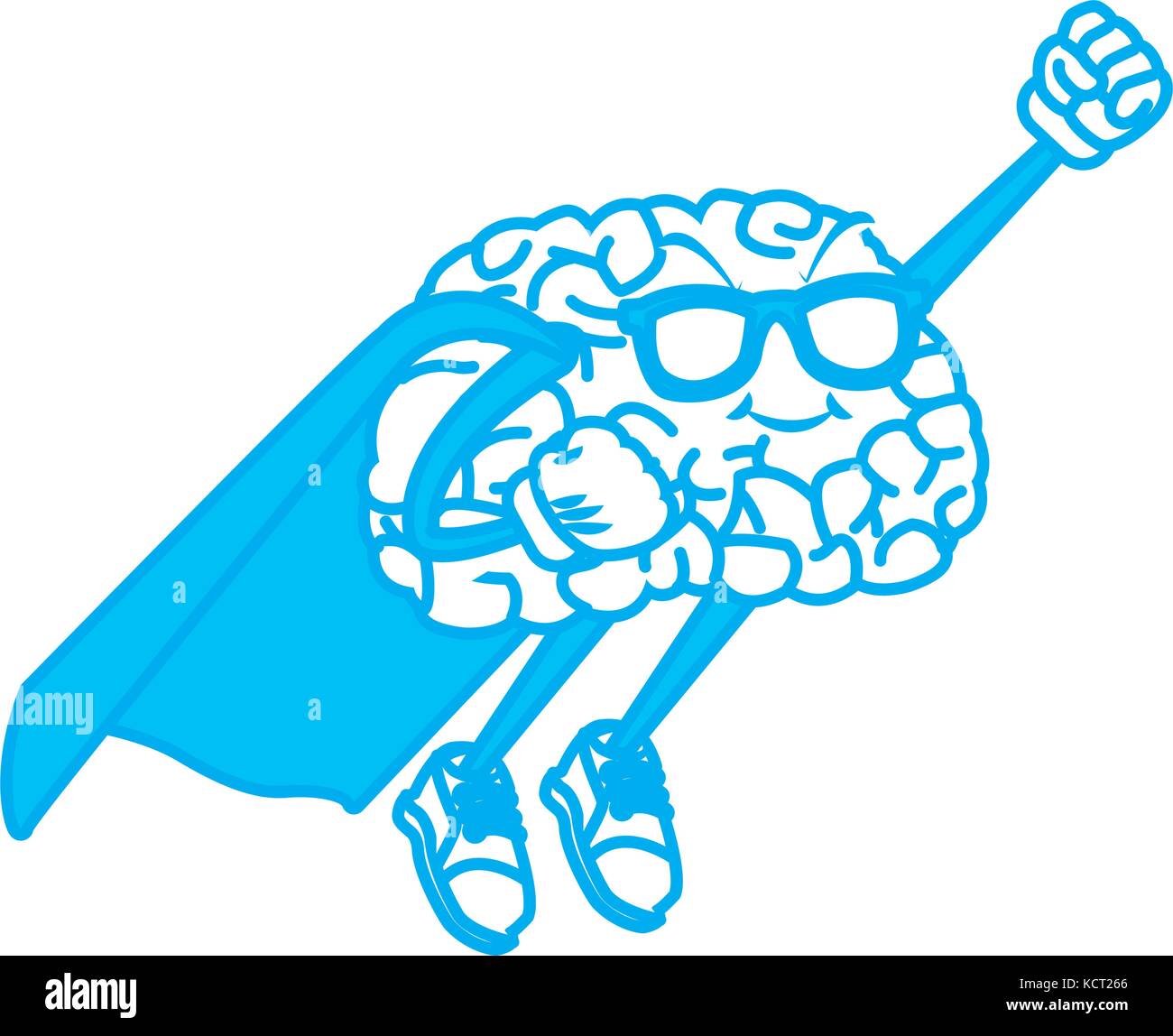 Super hero brain cartoon Stock Vector Image & Art - Alamy