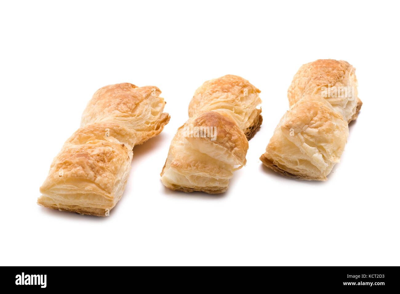 three Cookies isolated on a white background Stock Photo - Alamy