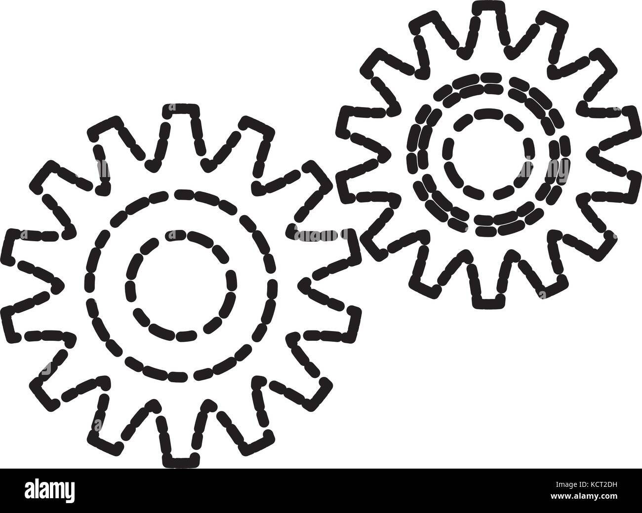Gears machinery pieces Stock Vector Image & Art - Alamy