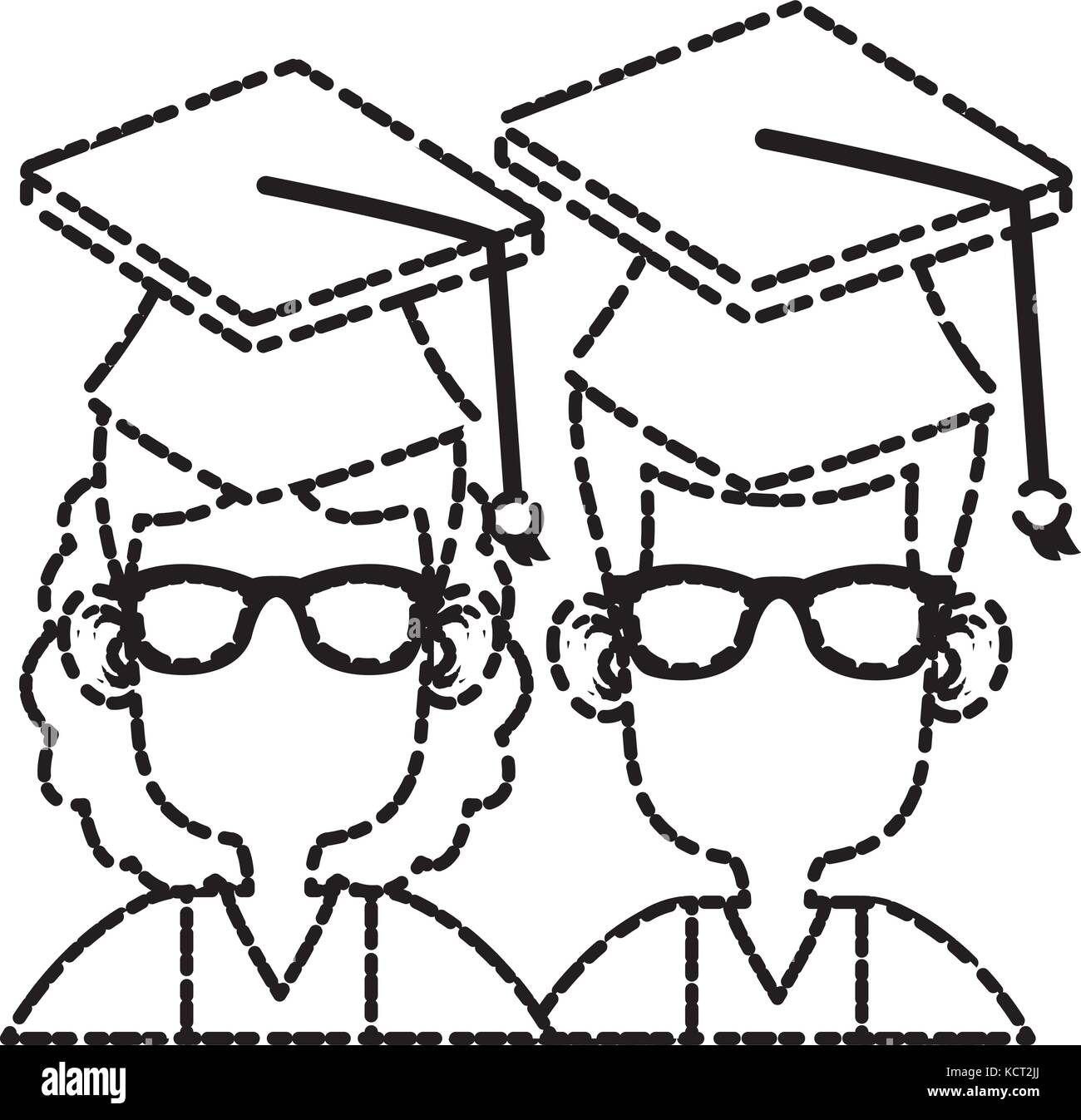 Students in graduation Stock Vector Image & Art - Alamy