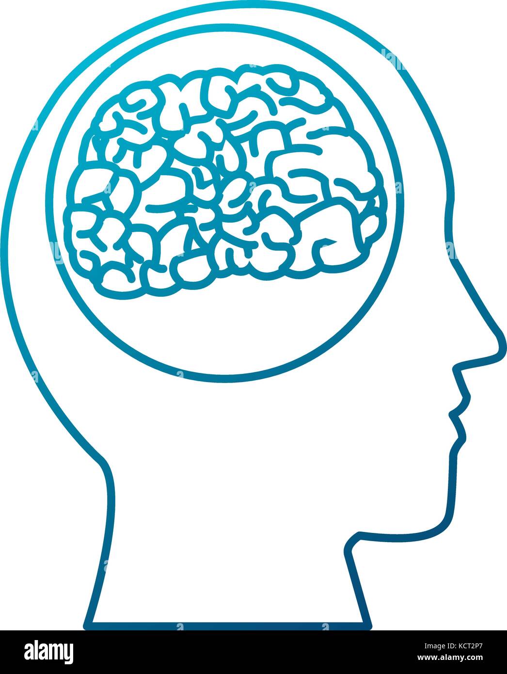 Human brain silhouette Stock Vector Image & Art - Alamy