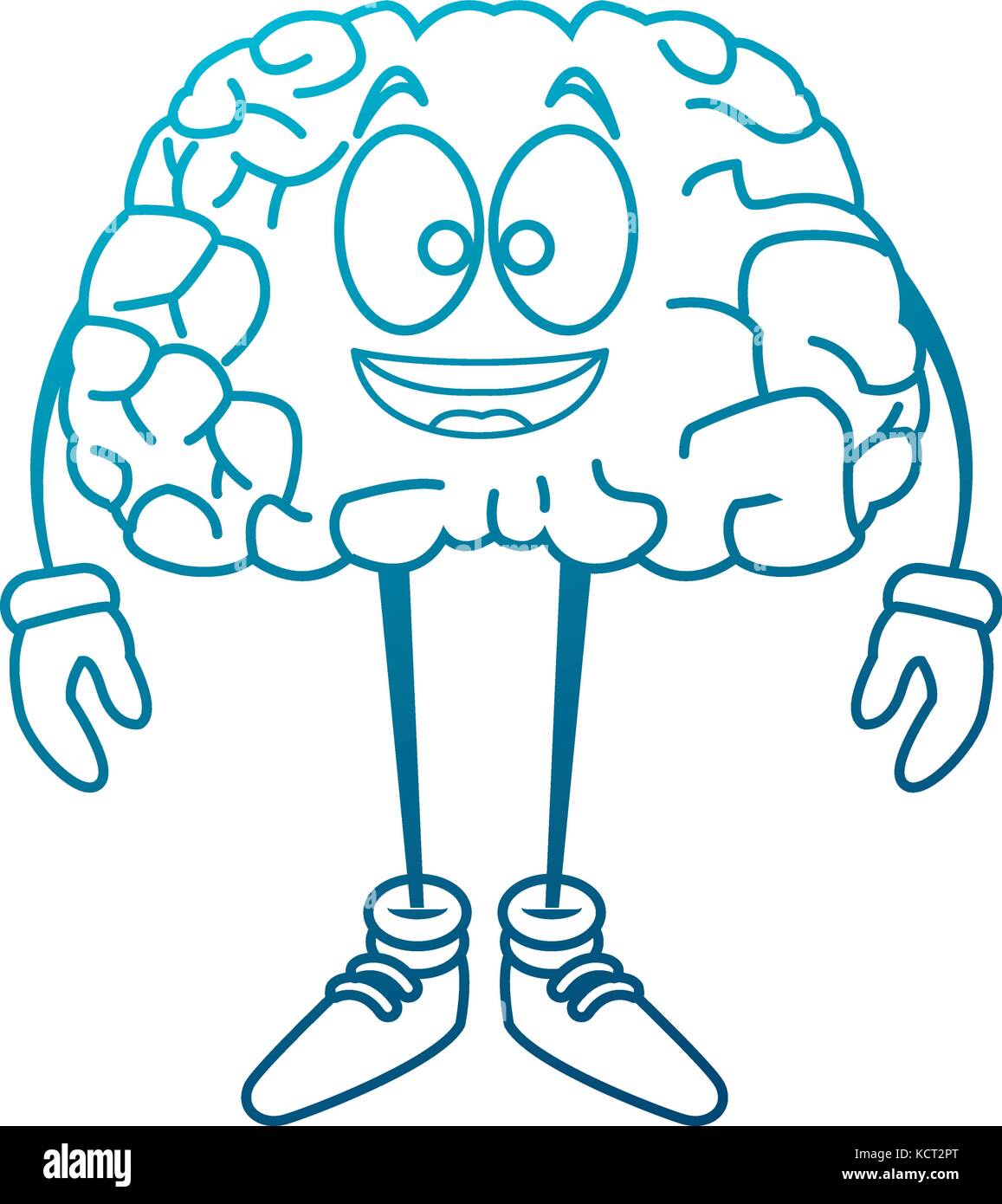 Cute brain cartoon Stock Vector Image & Art - Alamy