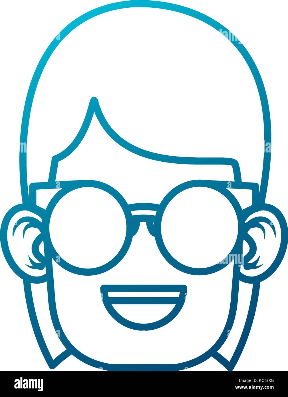 Cute girl with glasses cartoon Stock Vector Image & Art - Alamy