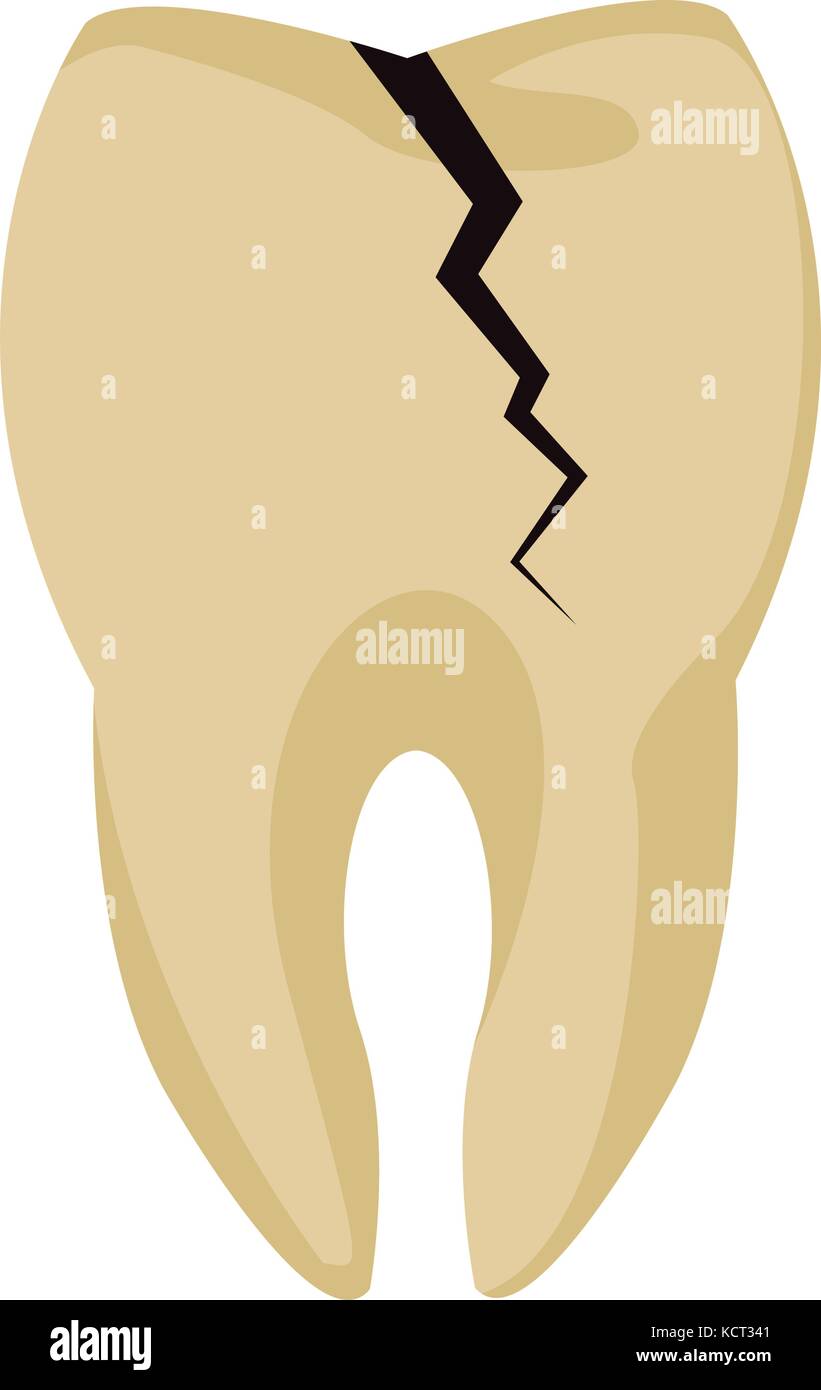 Tooth broken Stock Vector Images - Alamy