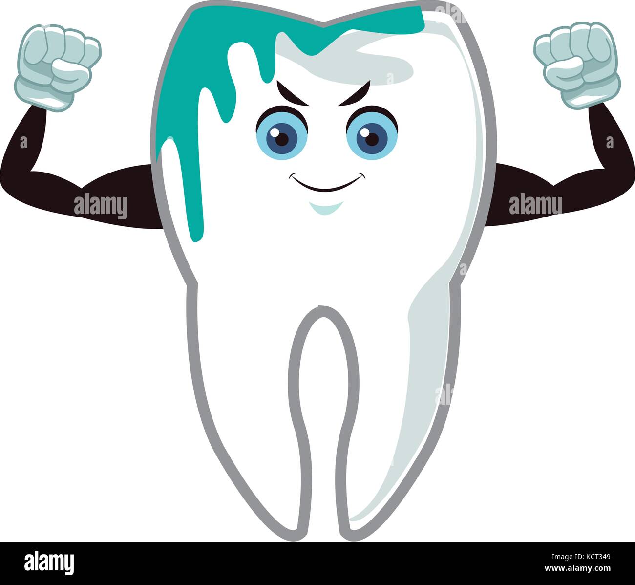 Cute tooth cartoon Stock Vector Image & Art - Alamy
