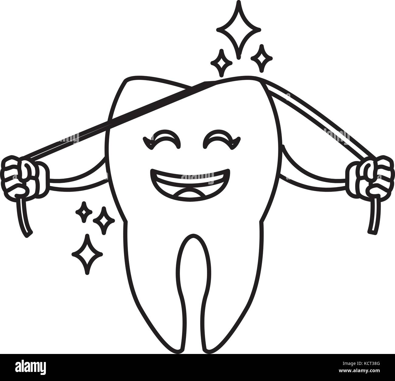 Cute tooth cartoon Stock Vector Image & Art - Alamy