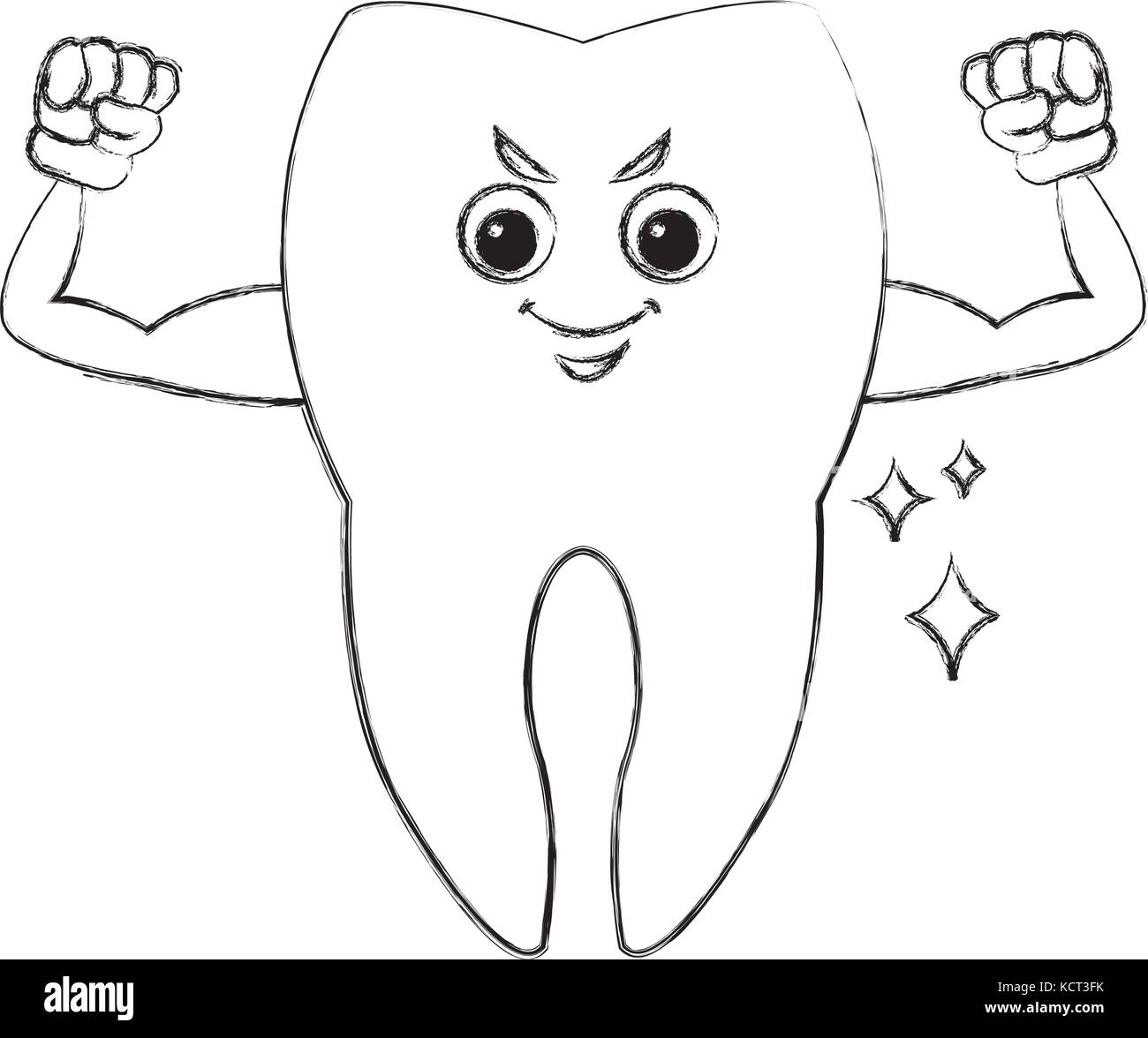 Cute tooth cartoon Stock Vector Image & Art - Alamy
