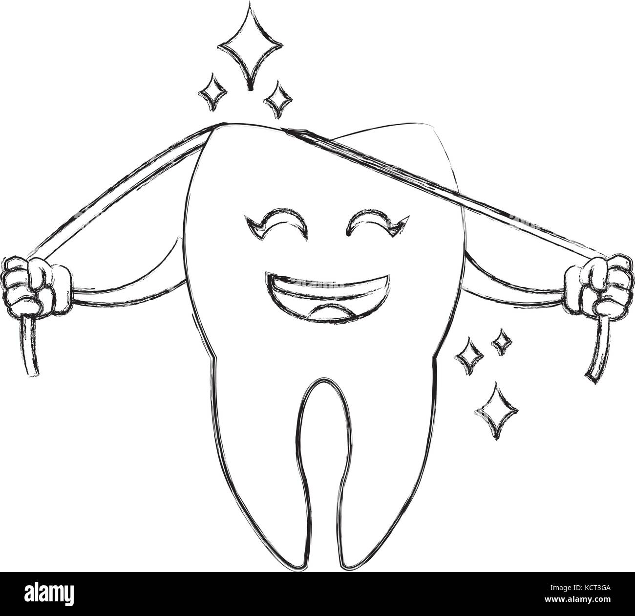 Cute tooth cartoon Stock Vector Image & Art - Alamy