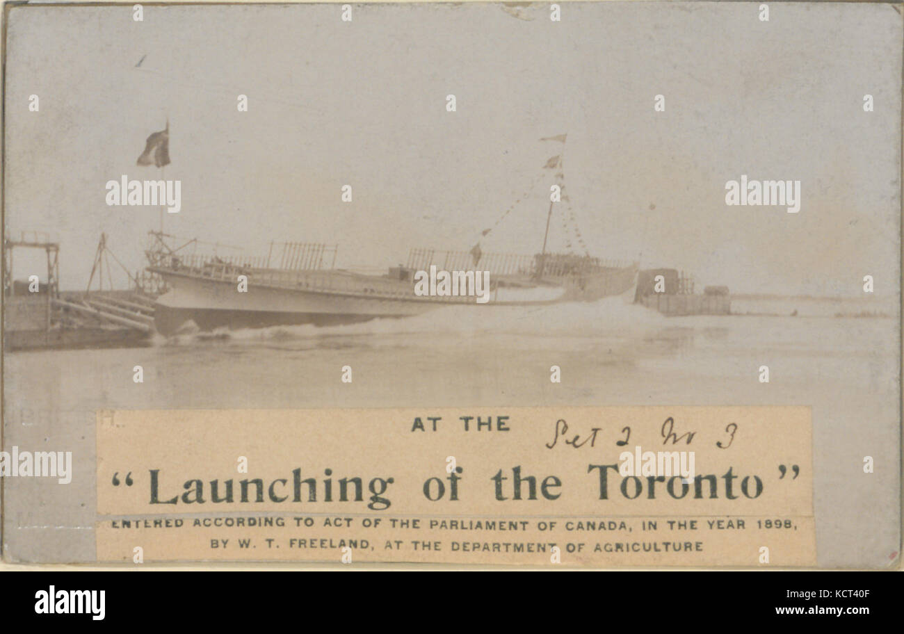 This photograph captures a key moment during the launching of the ...