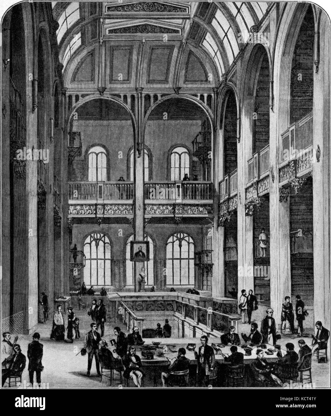 Astor Library South Hall Stock Photo - Alamy