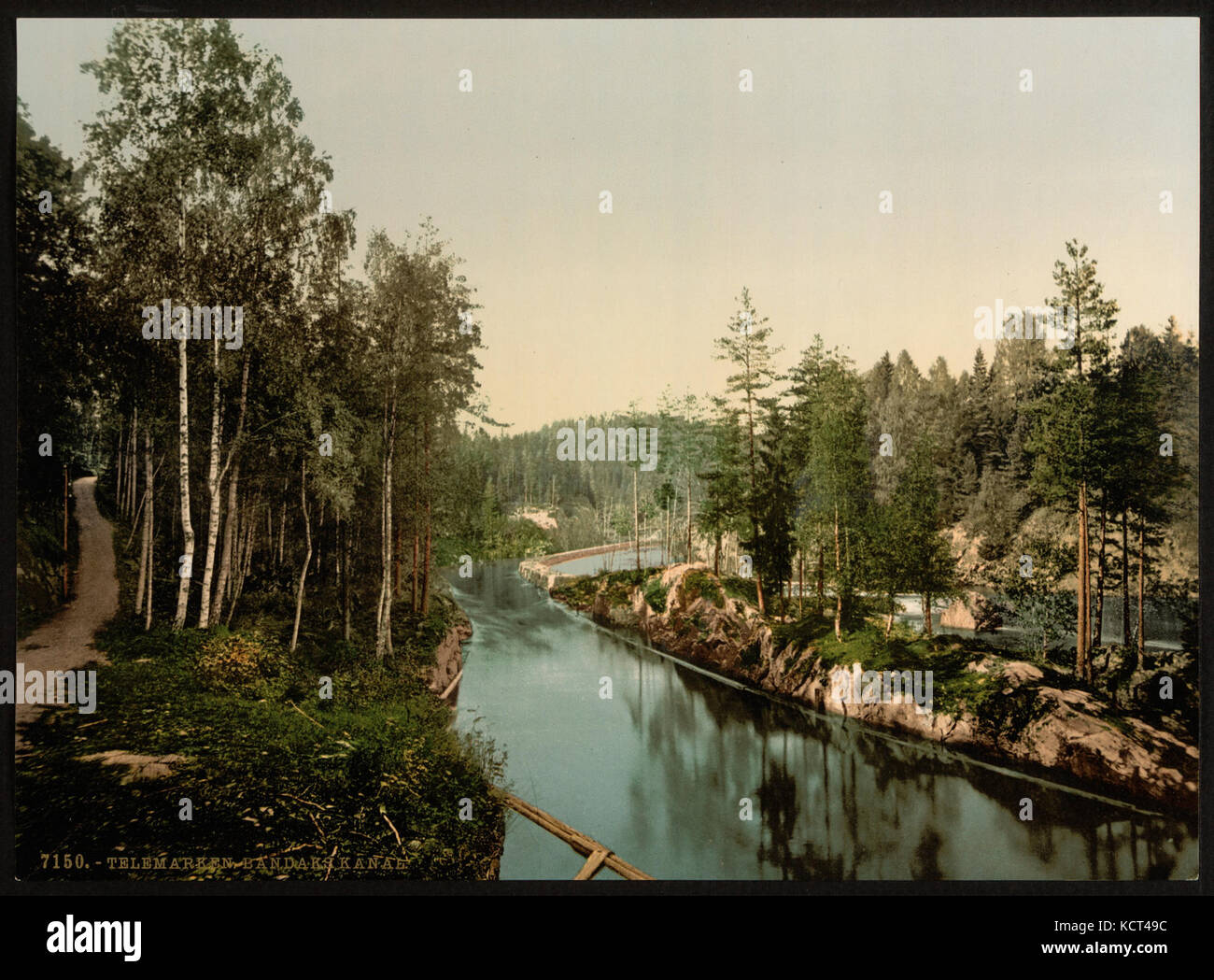 Bandak's Canal, Telemarken (i.e, Telemark), Norway LCCN2001700758 Stock ...