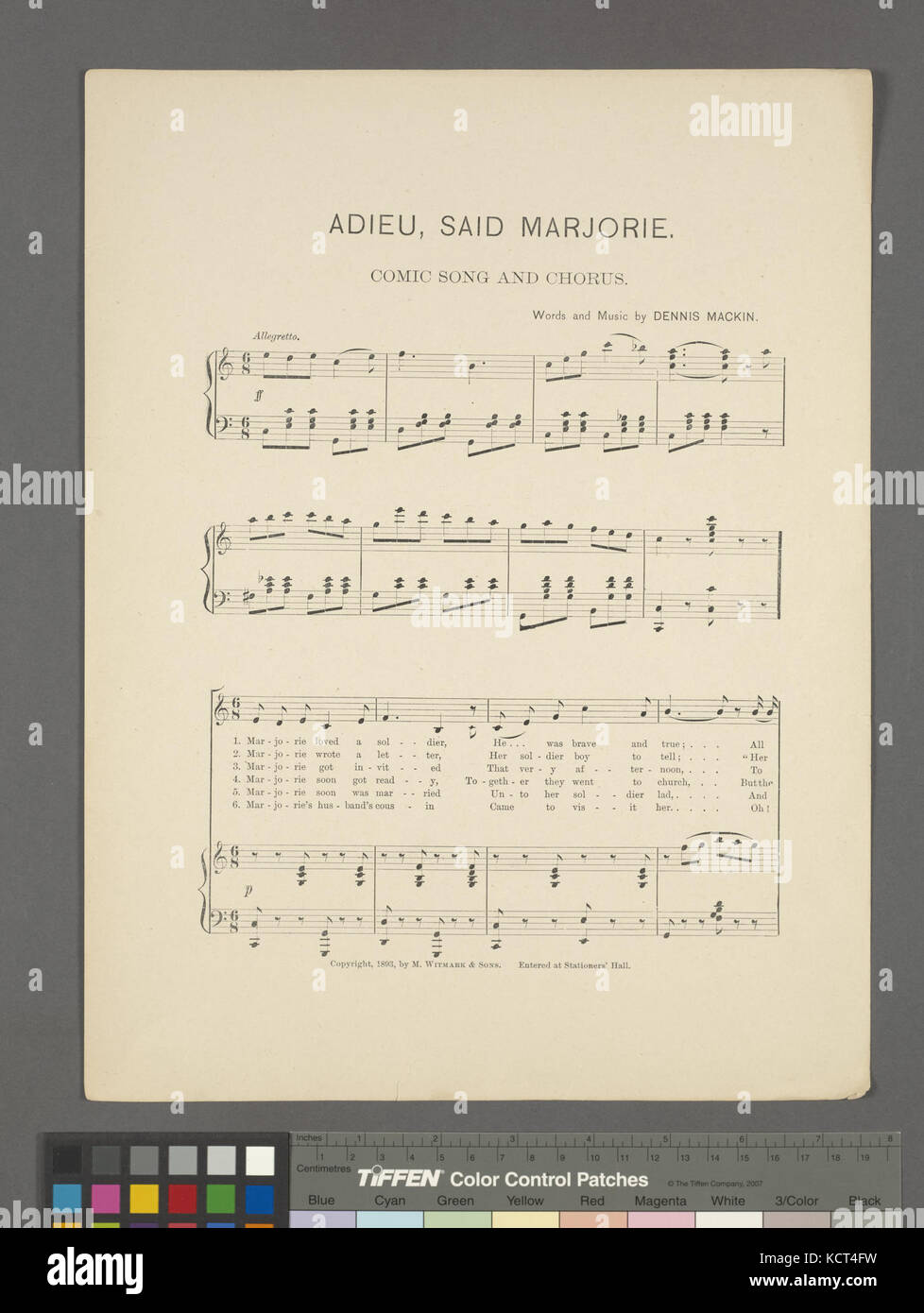 Adieu, said Marjorie (NYPL Hades 449102 1690292 Stock Photo - Alamy