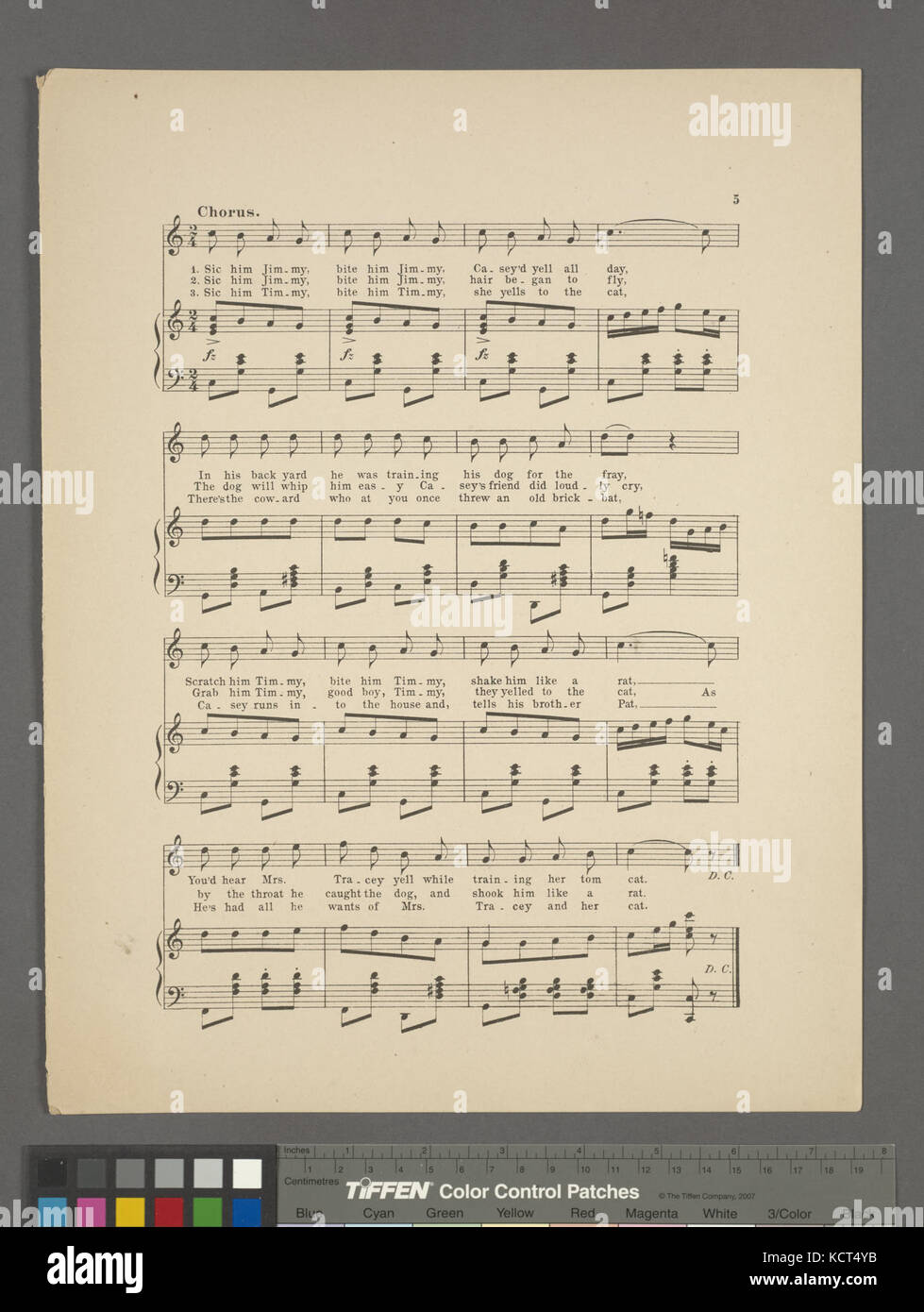 Casey's dog and Tacey's cat (NYPL Hades 449133 1690555 Stock Photo - Alamy