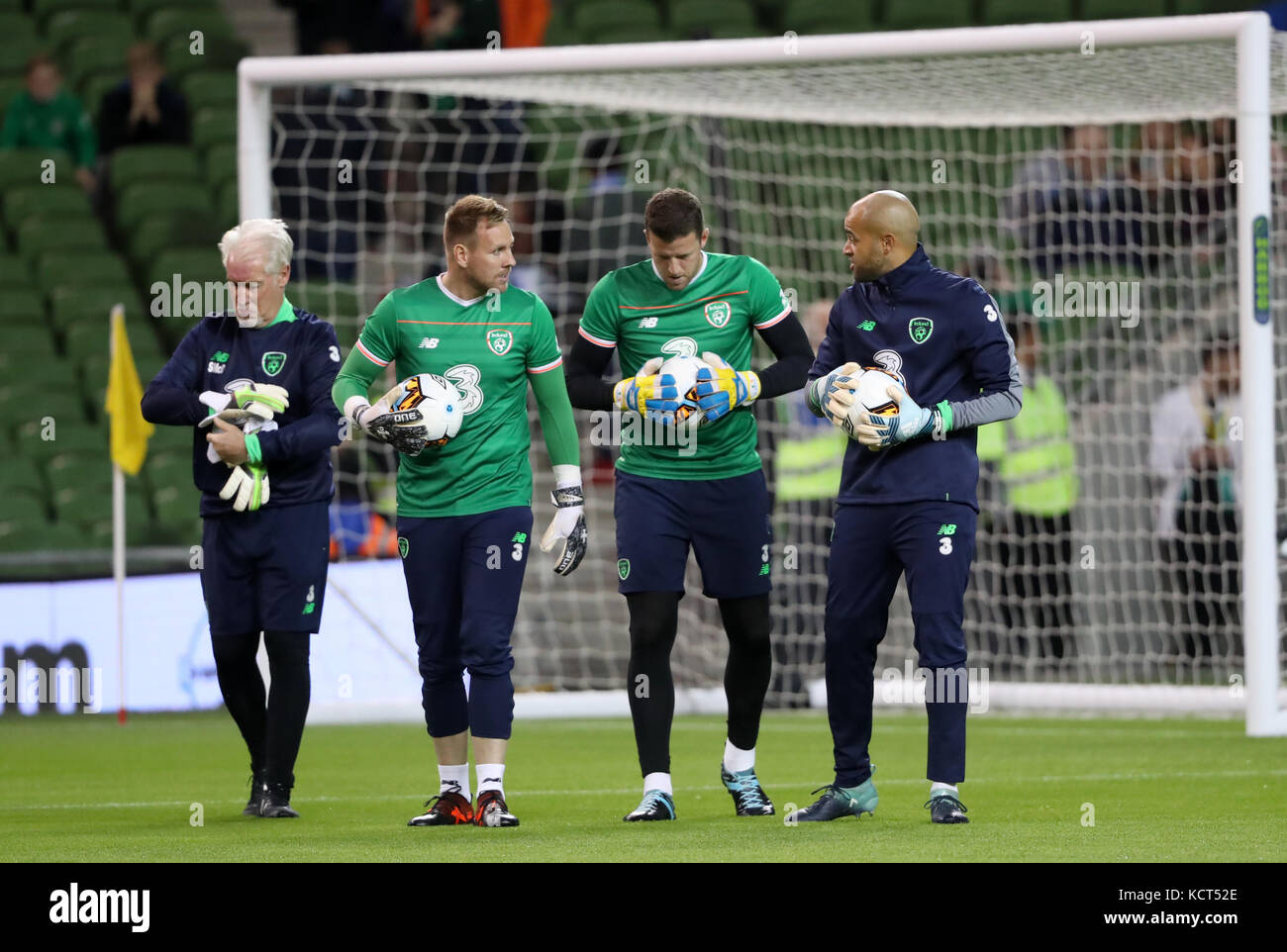 Republic of Ireland (left-right) goalkeeping coach Seamus McDonagh ...