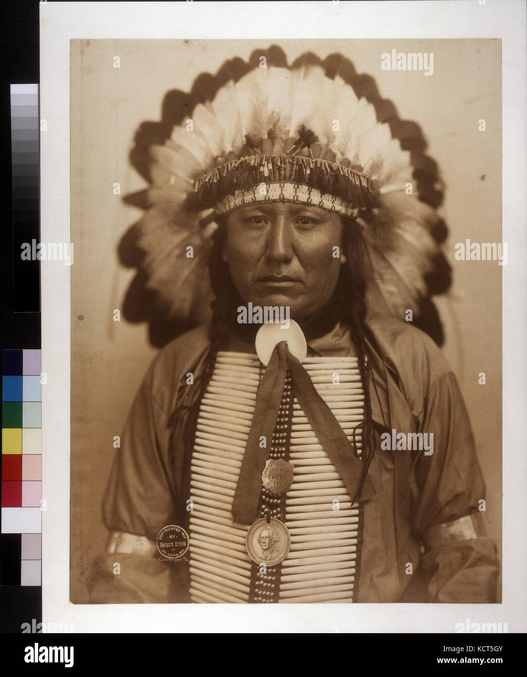 Chief Red Star 2. (Cummin's Indian Congress and Wild West Show). (Taken ...