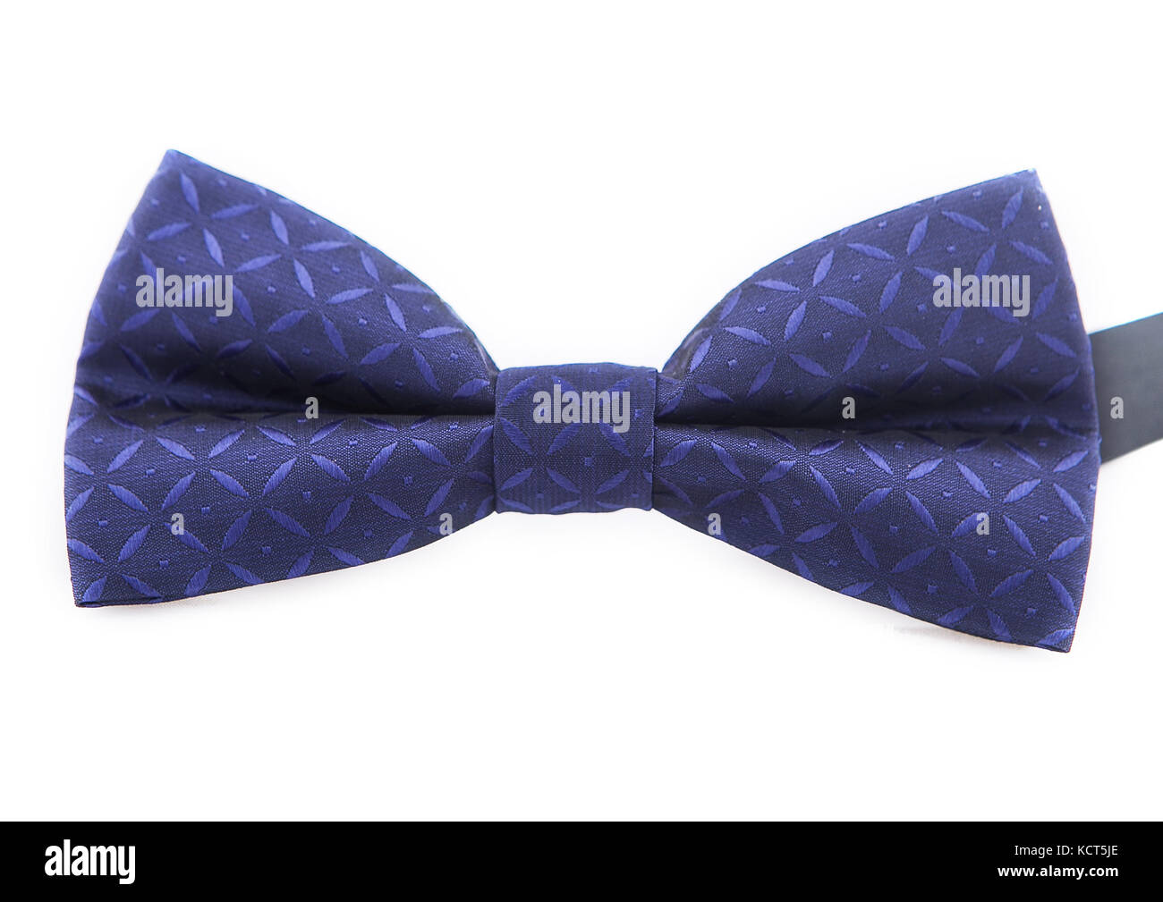 A stylish and well designed blue bow-tie on a white background Isolated ...