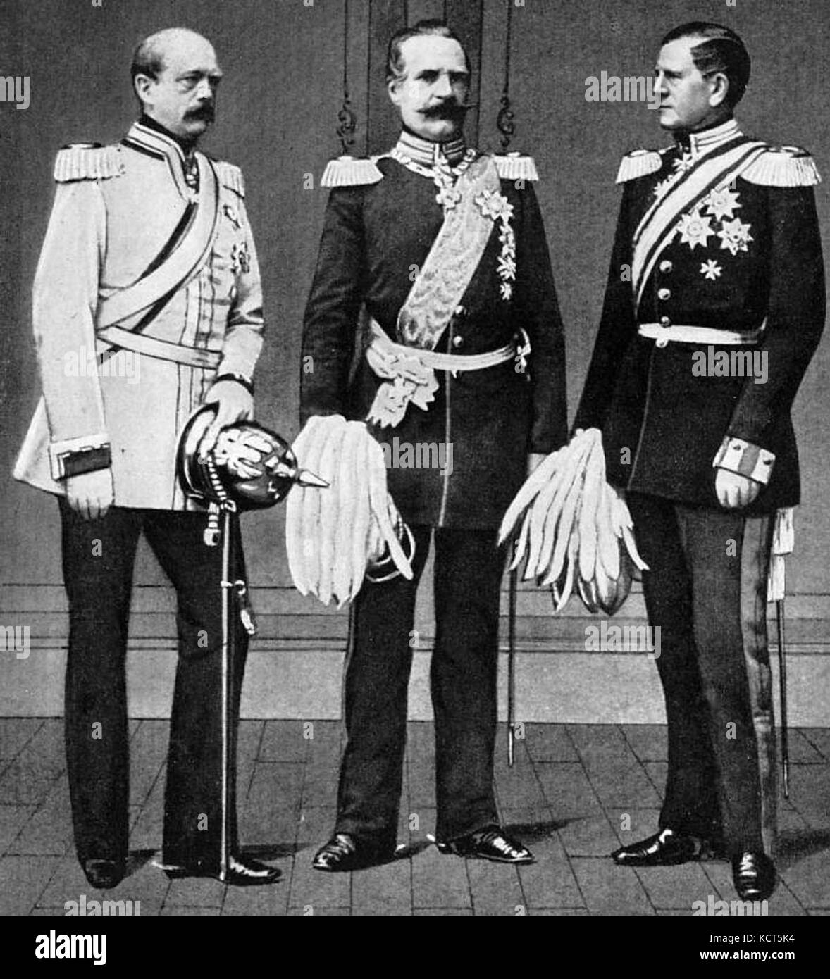 Portrait featuring Otto von Bismarck, Albrecht von Roon, and Helmuth ...