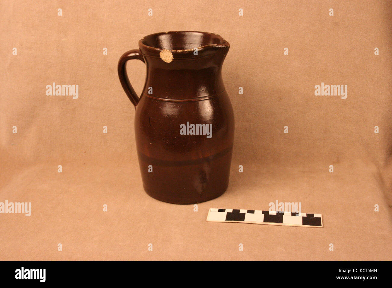 Brown Ceramic Pitcher Stock Photo - Alamy