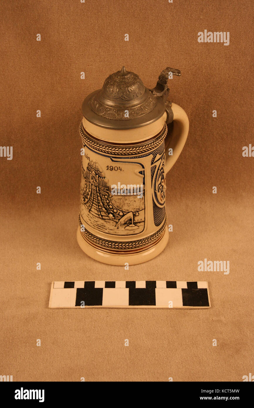 Ceramic 1 2 Liter Stein With Relief Image of Festival Hall and Cascades ...