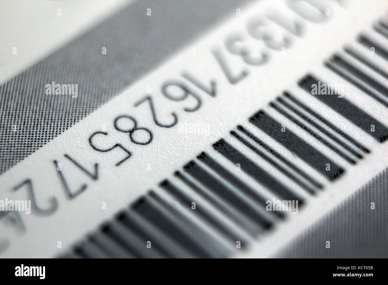 Barcode with numbers close-up Stock Photo - Alamy