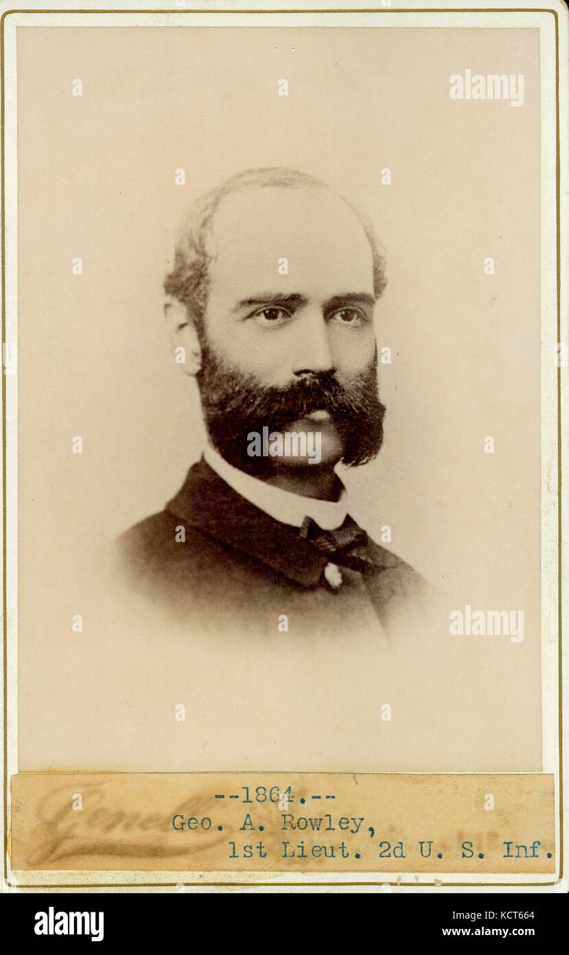 George A. Rowley, 1st Lieutenant, Brevet Captain, 2nd U.S. Infantry ...
